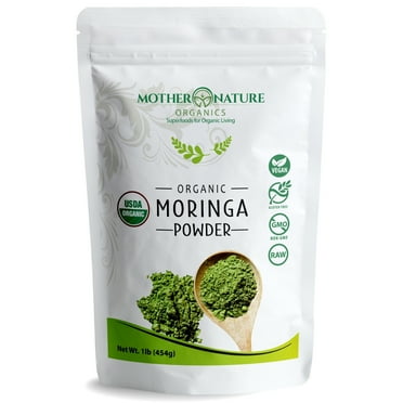 Premium USDA Organic Moringa Leaf Powder, Moringa Oleifera Raw ...