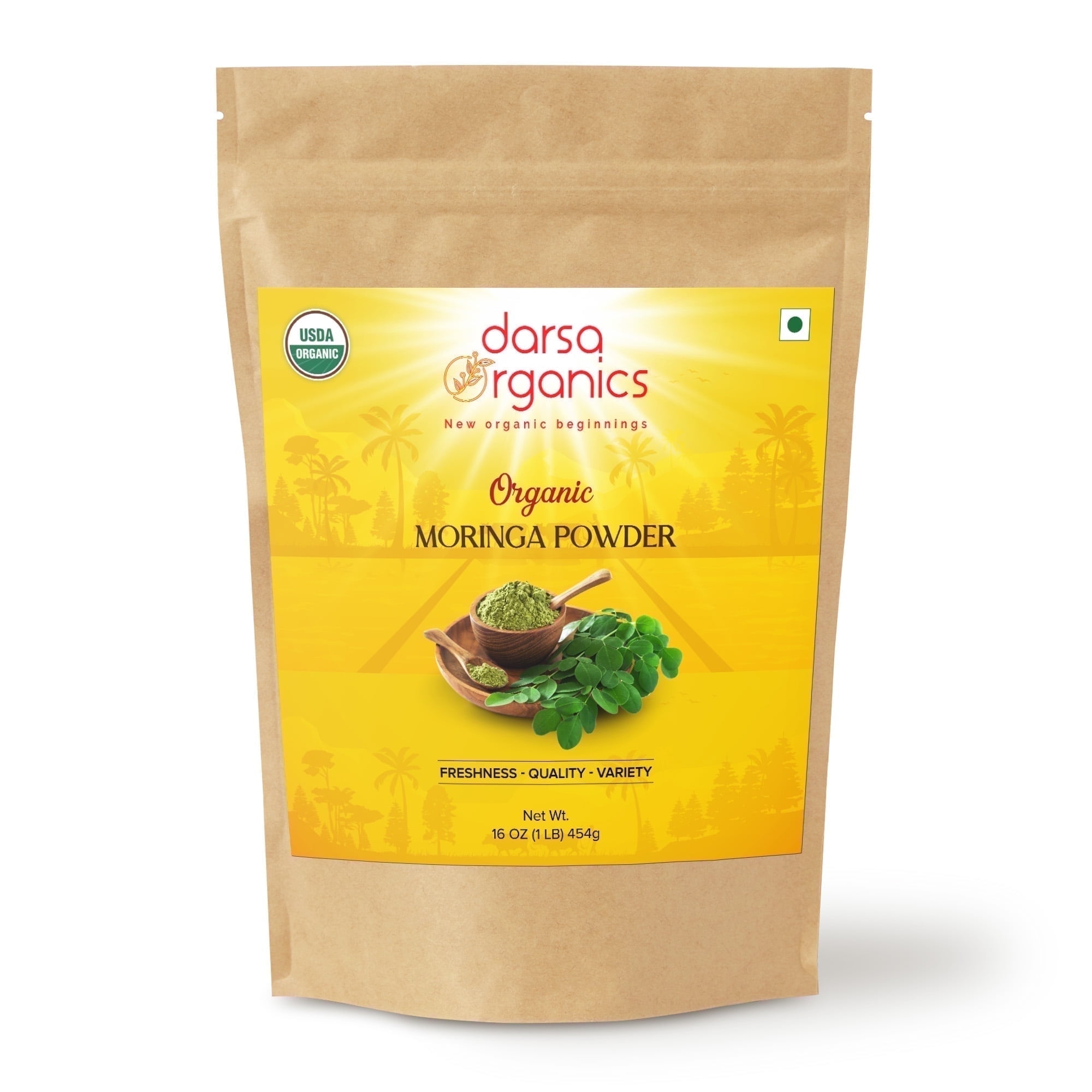 Moringa Powder Organic 1 lb – USDA Certified Moringa Oleifera Leaf Powder, Non-GMO, Gluten-Free ...