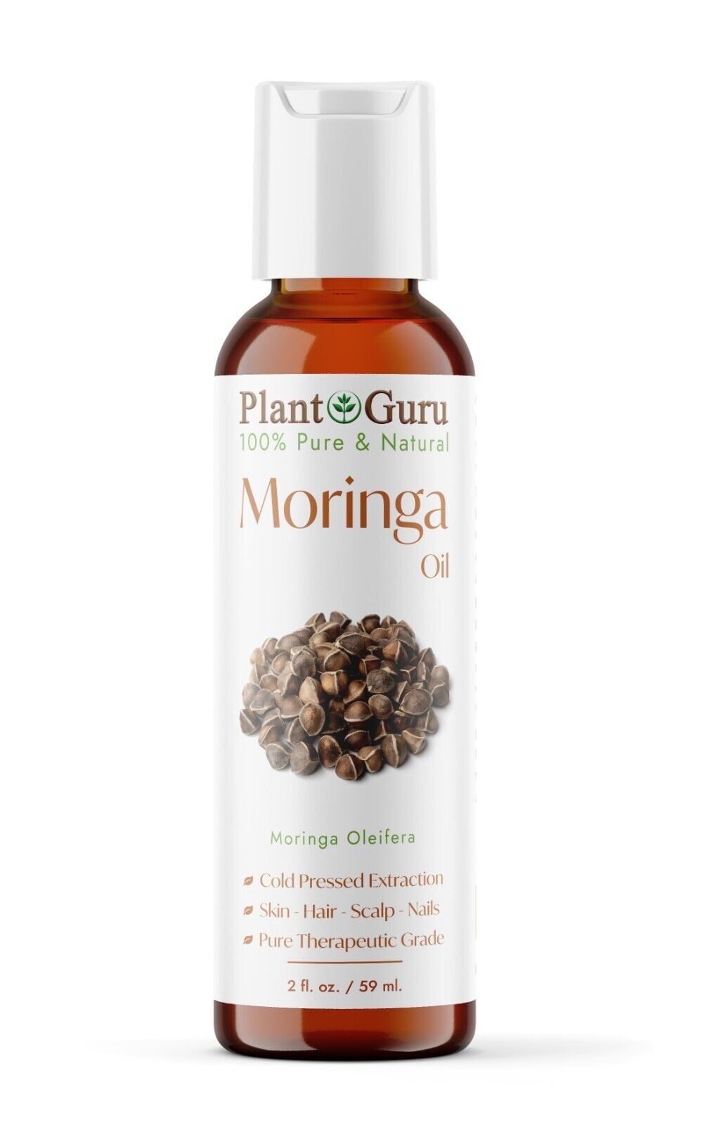 Moringa Seed Oil 2 oz. Cold Pressed 100% Pure Natural - Skin, Body And ...