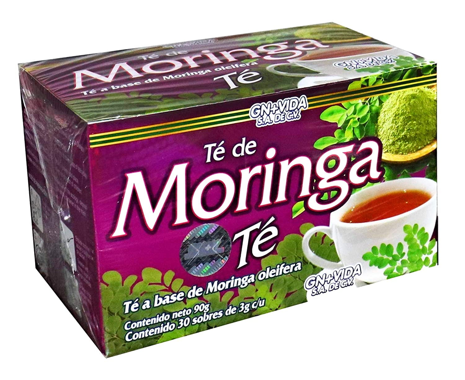 Moringa Tea (GN + Vida) , 30 Individually Sealed Bags, High Quality ...