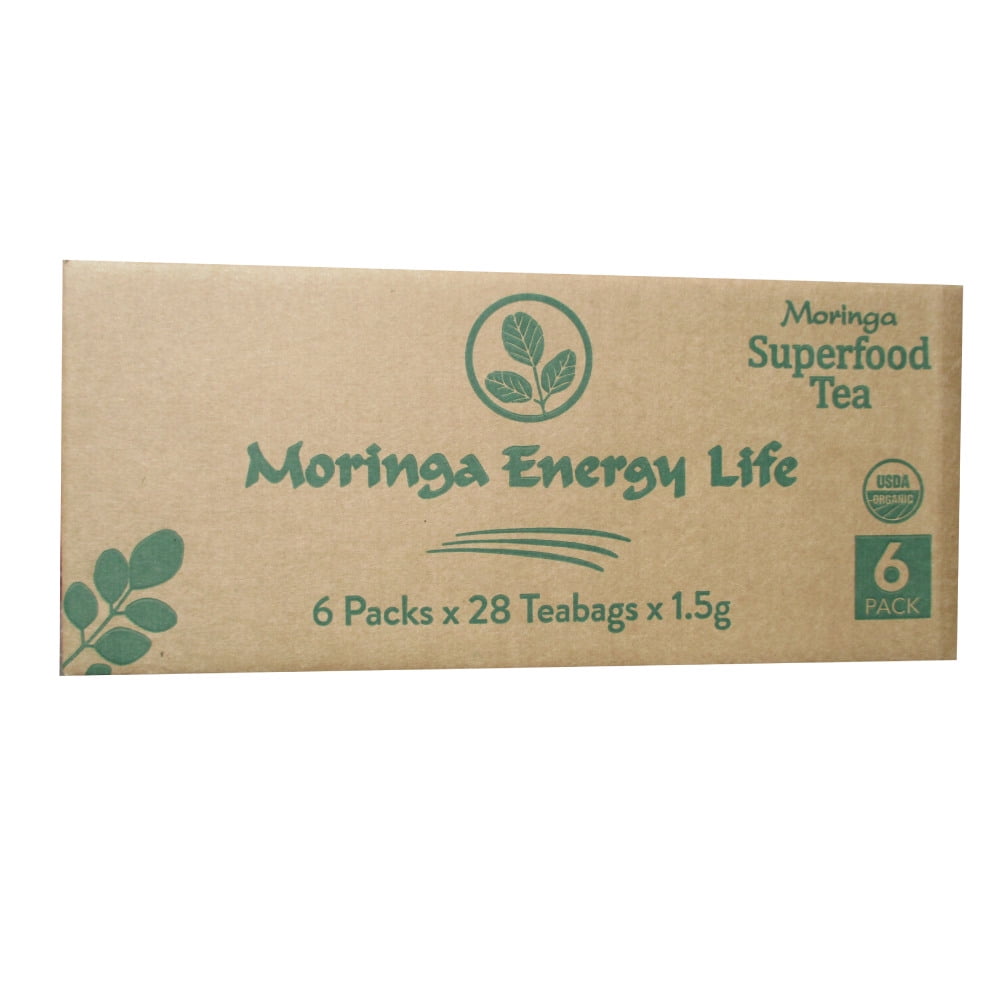 Moringa Tea Organic 168 Teas, Immunity Health Tea Bags, 93 Vitamins ...