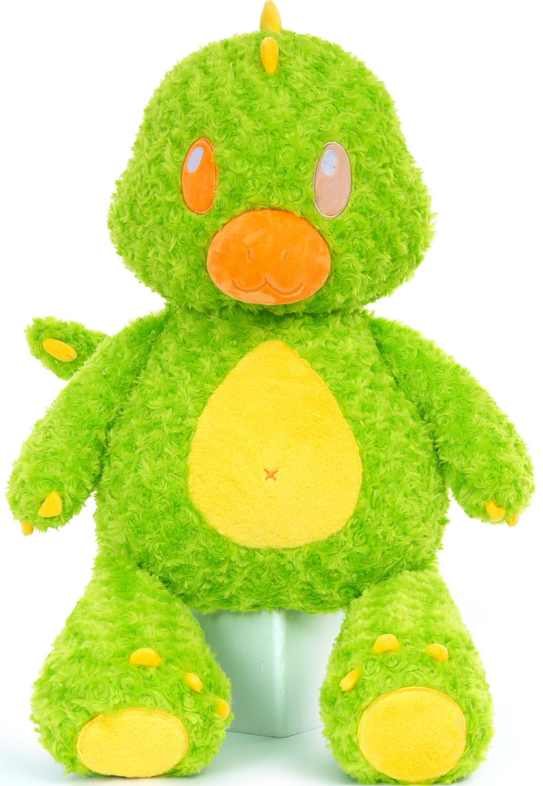 MorisMos 35.4" Giant Green Dinosaur Stuffed Animal,Hugging Soft Rose ...
