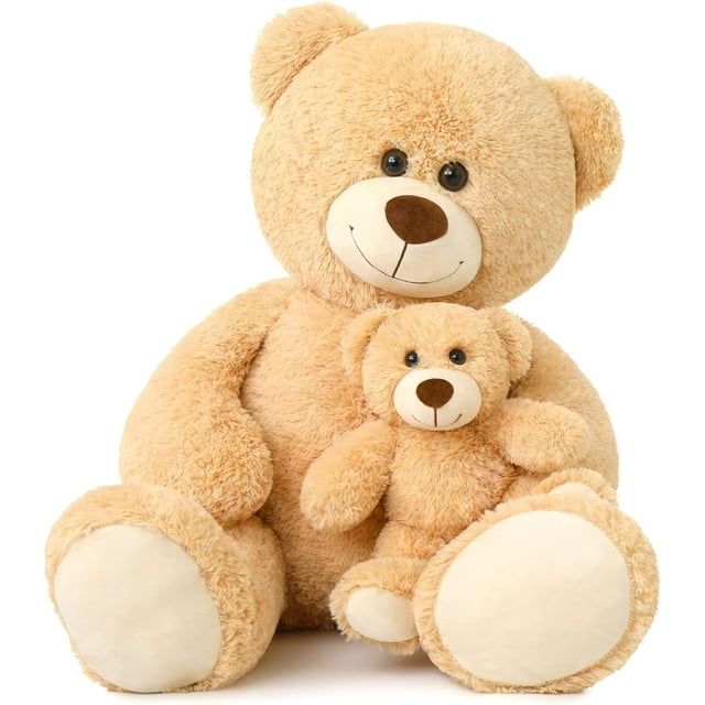 MorisMos 39\ Giant Teddy Bear Mommy and Baby Soft Plush Bear Stuffed ...
