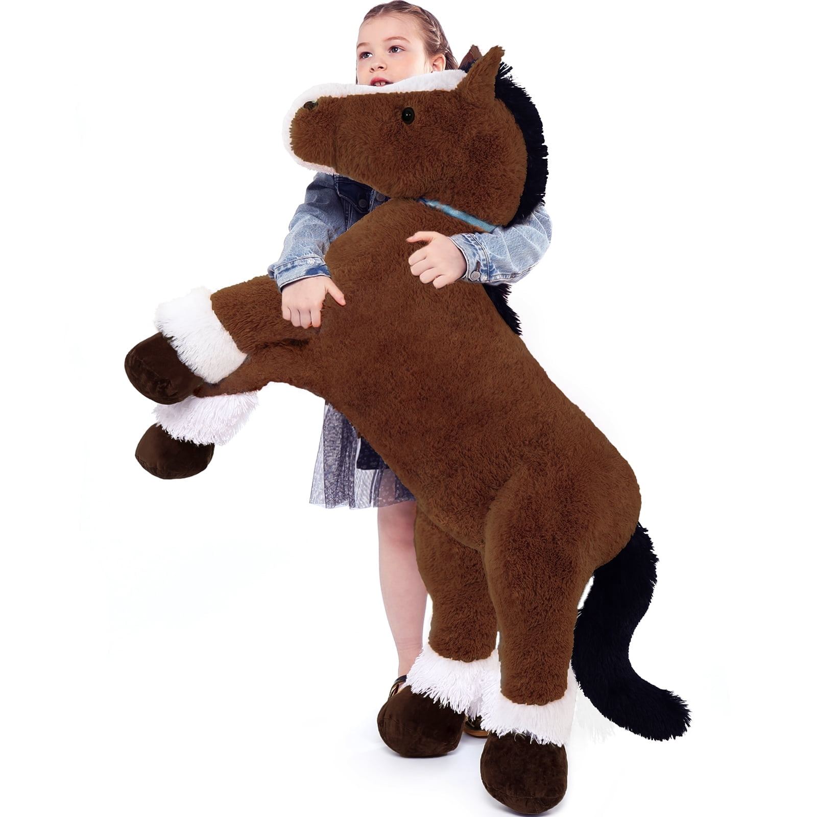 MorisMos 47'' Giant Horse Stuffed Animal Horse Plush Toy - Walmart.com
