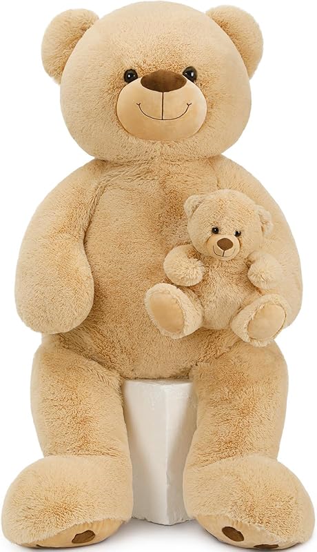 MorisMos Bow Tie Giant Teddy Bear, 55inch Large Big Teddy Bear Plush ...