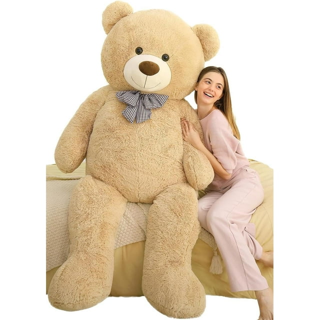 MorisMos Giant Brown Teddy Bear Stuffed Animal 6 Feet Soft Cuddly ...