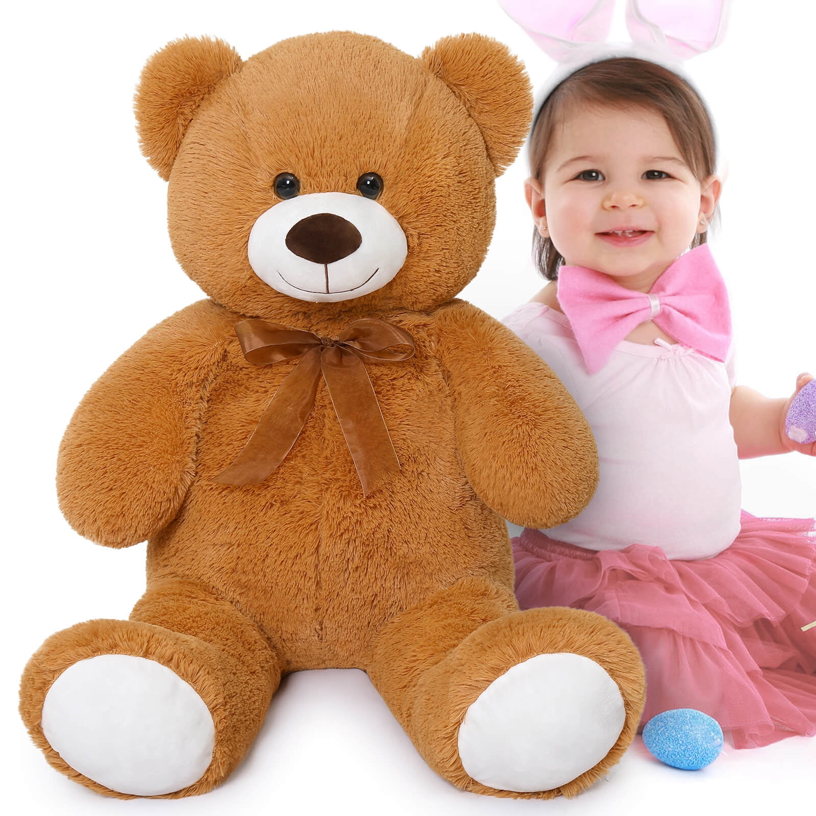 MorisMos Giant Teddy Bear 35.4'' Giant Stuffed Animal Big Bear Plush ...