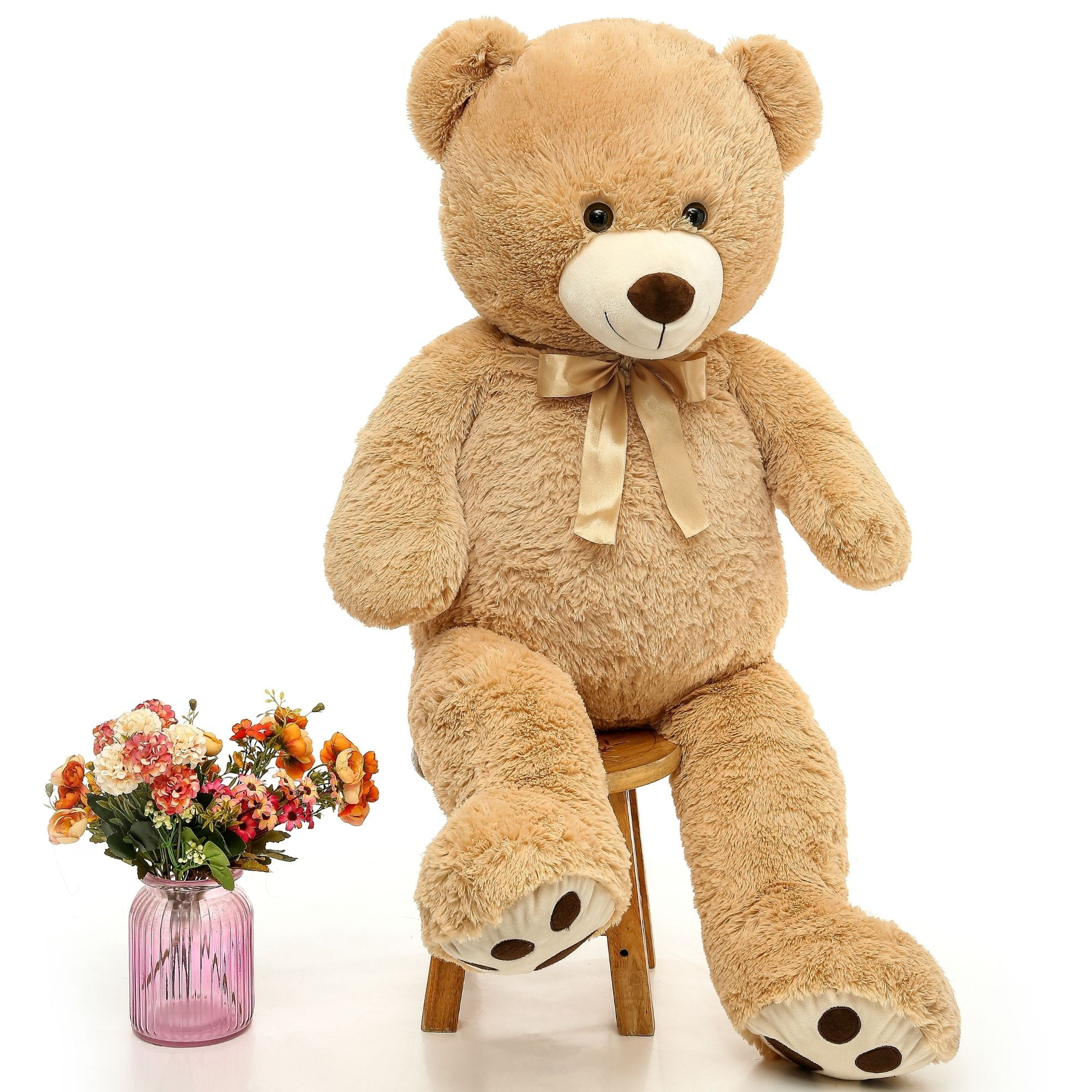 MorisMos Giant Teddy Bear 51'' Stuffed Animal Soft Big Teddy Bear Plush Toy - Walmart.com