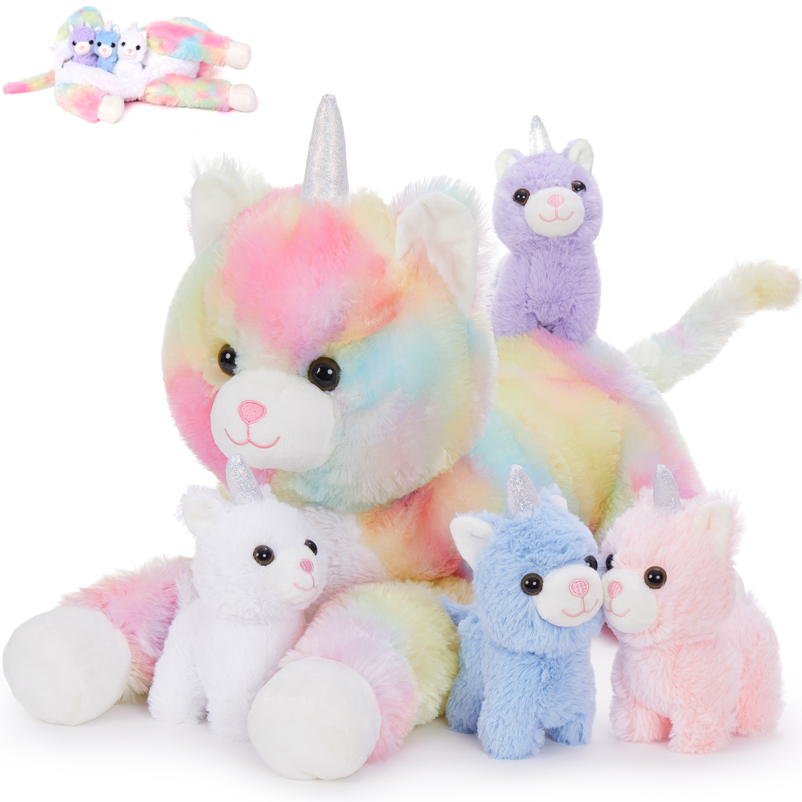 Hello Kitty Rainbow Teeny Ty - Stuffed Animal by Ty (42178) - Walmart.com