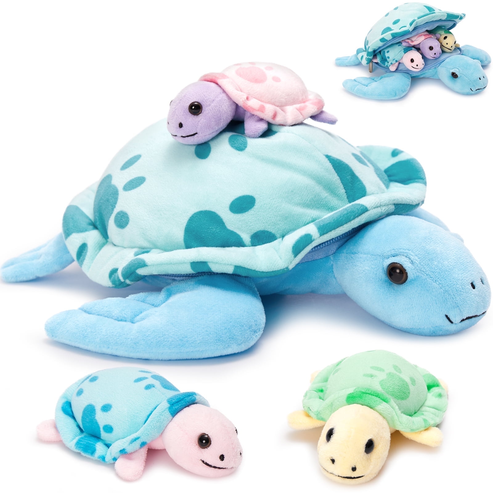 MorisMos Sea Turtle Stuffed Animal Plush Turtle with 3 Babies - Walmart.com