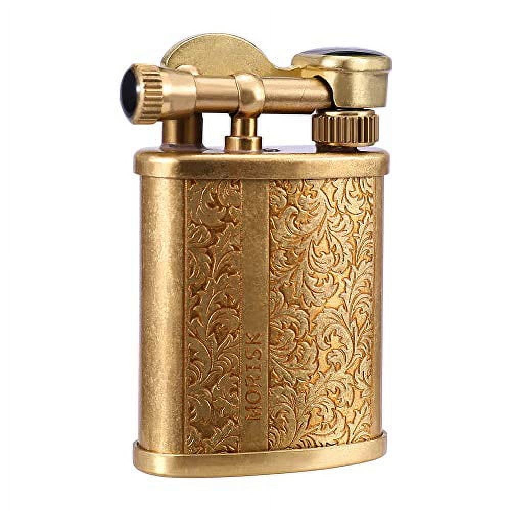 Morisk Vintage Trench Lighter, Cool Pipe Lighter Fluid Refillable with ...