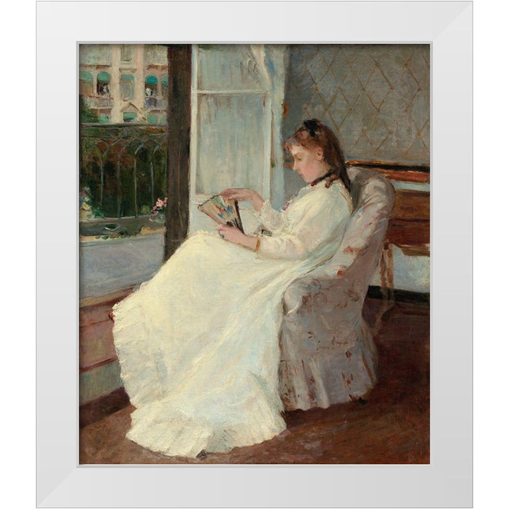 Morisot, Berthe 15x17 White Modern Wood Framed Museum Art Print Titled ...