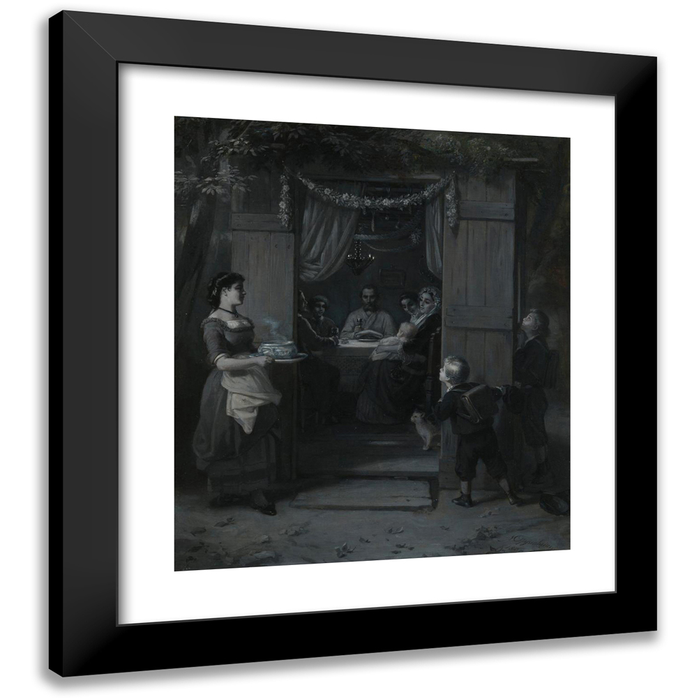Moritz Daniel Oppenheim 20x23 Black Modern Framed Museum Art Print ...