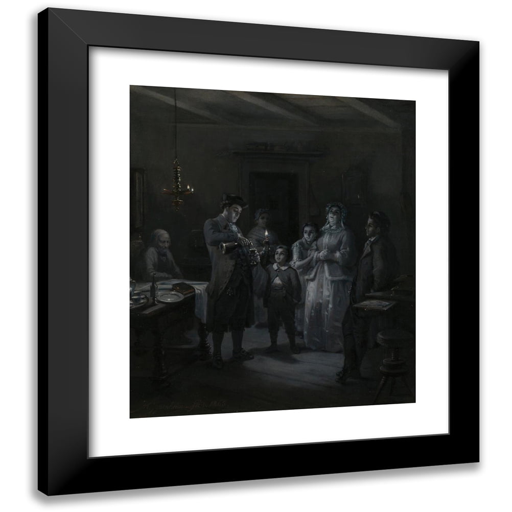 Moritz Daniel Oppenheim 20x23 Black Modern Framed Museum Art Print ...