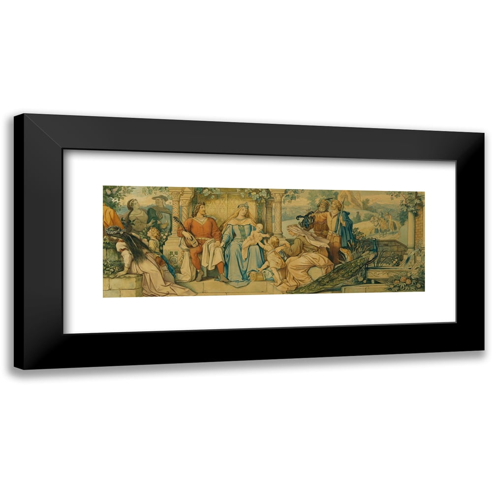 Moritz Von Schwind 14x8 Black Modern Framed Museum Art Print Titled ...