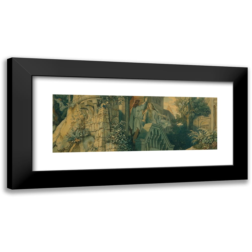 Moritz Von Schwind 18x9 Black Modern Framed Museum Art Print Titled ...