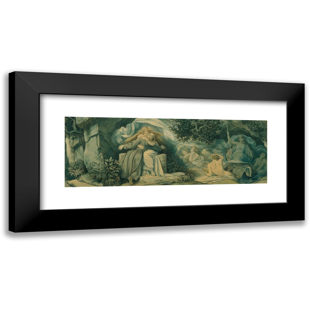 Moritz Von Schwind 24x11 Black Modern Framed Museum Art Print Titled ...