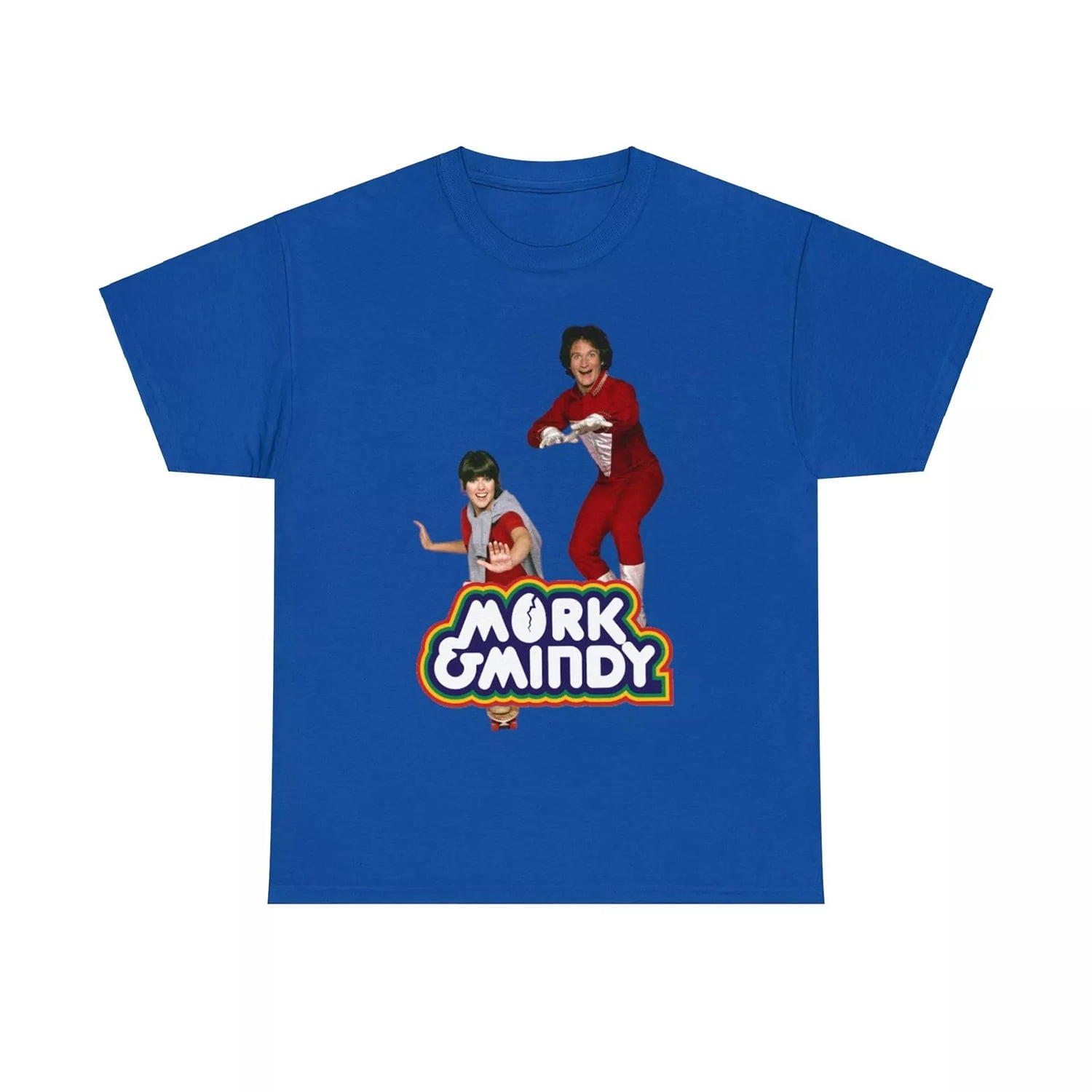 Mork & Mindy Heavy Cotton Tee, Robin Williams, Pam Dawber - Walmart.com