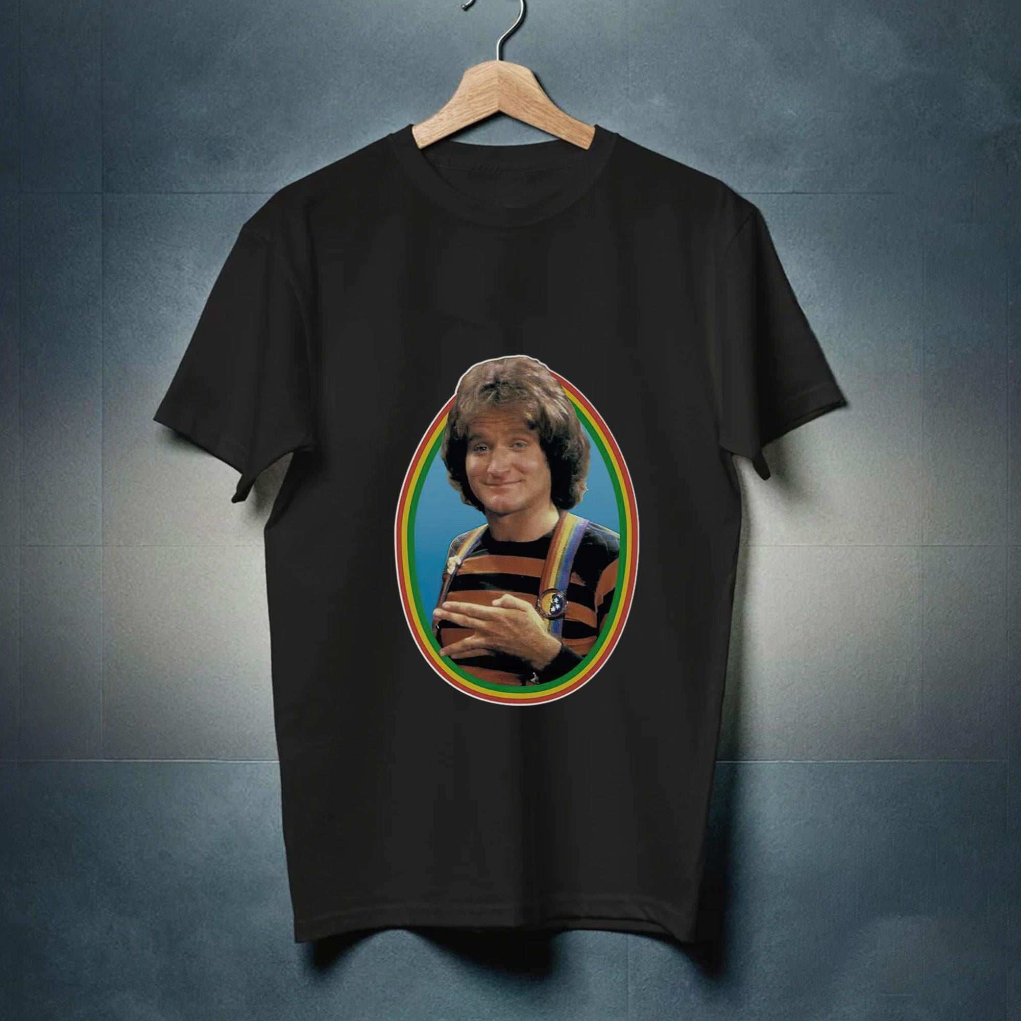 Mork and Mindy Mork T Shirt Mens Licensed Classic TV Show Black-TH7771 ...