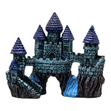 Medieval Castle Fortress with Three Turrets Aquarium Fish Tank Decor ...