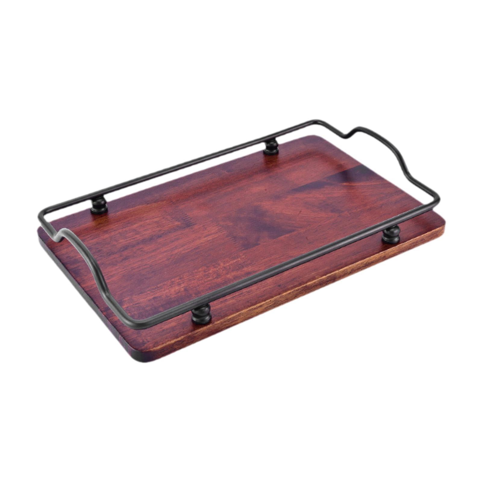 Mornei Dessert Tray Afternoon Tea Tray Wood Home Storage Tray Fruit ...