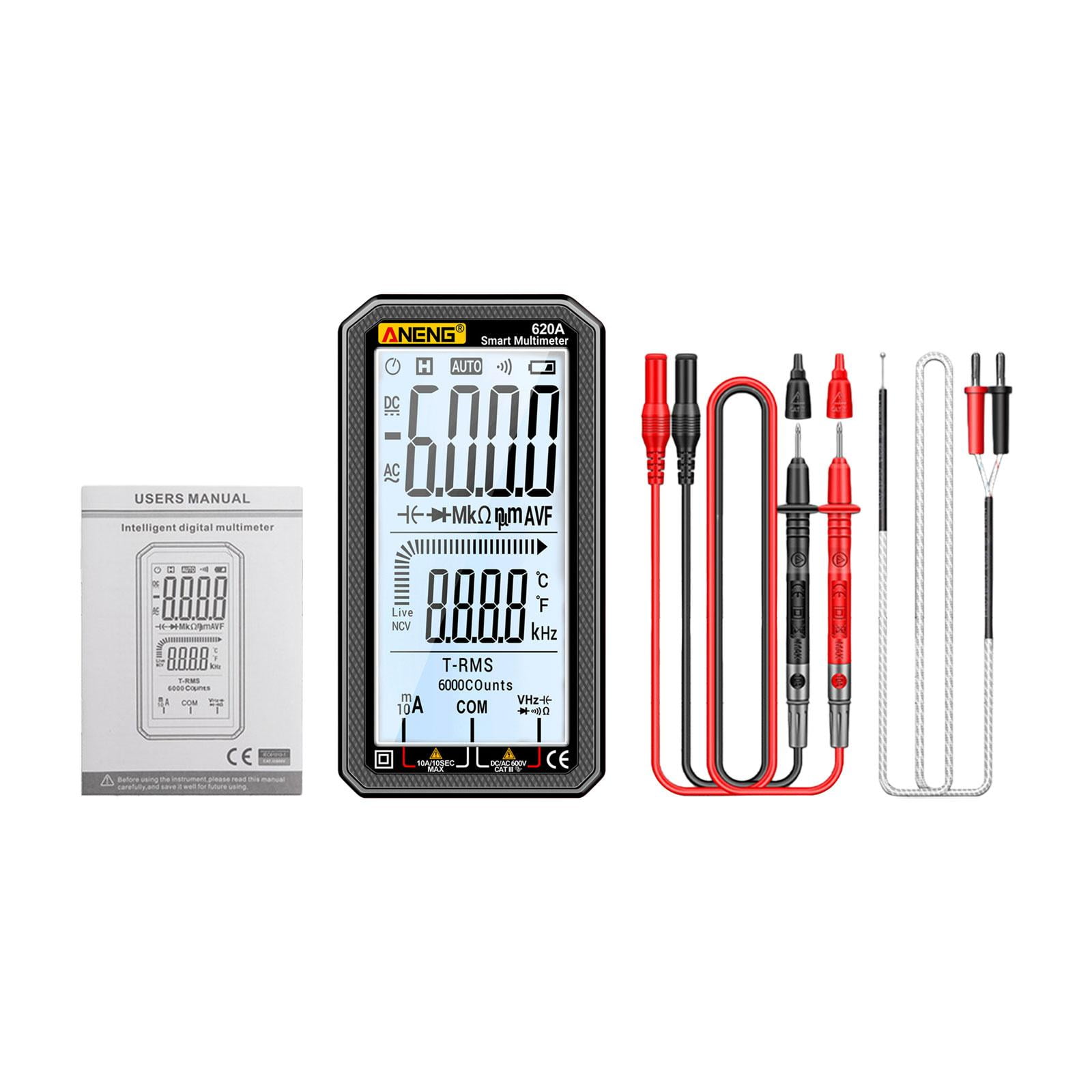 Mornei Electrical Multimeter 620A Portable Voltmeter for Cars ...