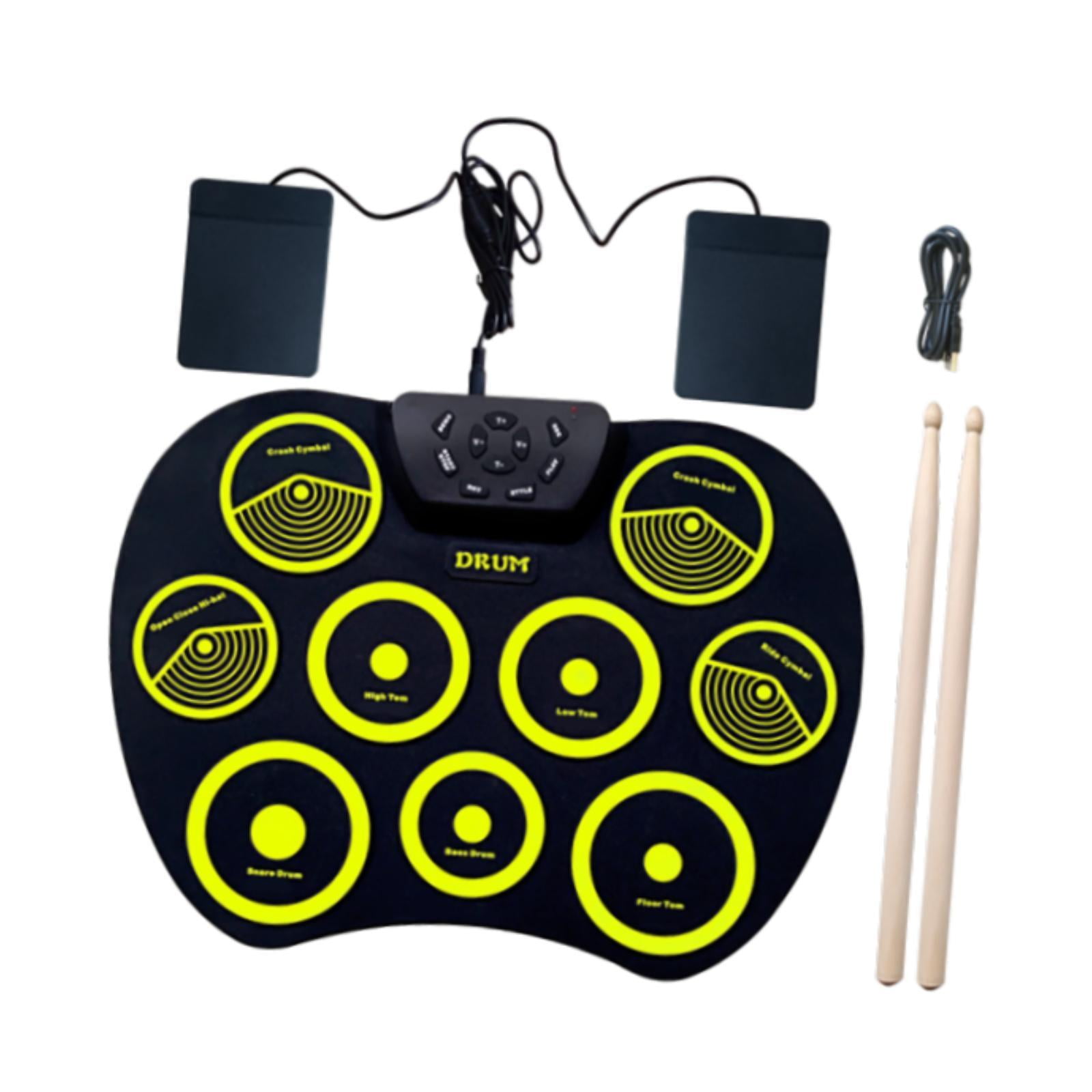 Mornei Electronic Drum Kit 9 Drum Pad Electric Tabletop Drum Set Gift ...