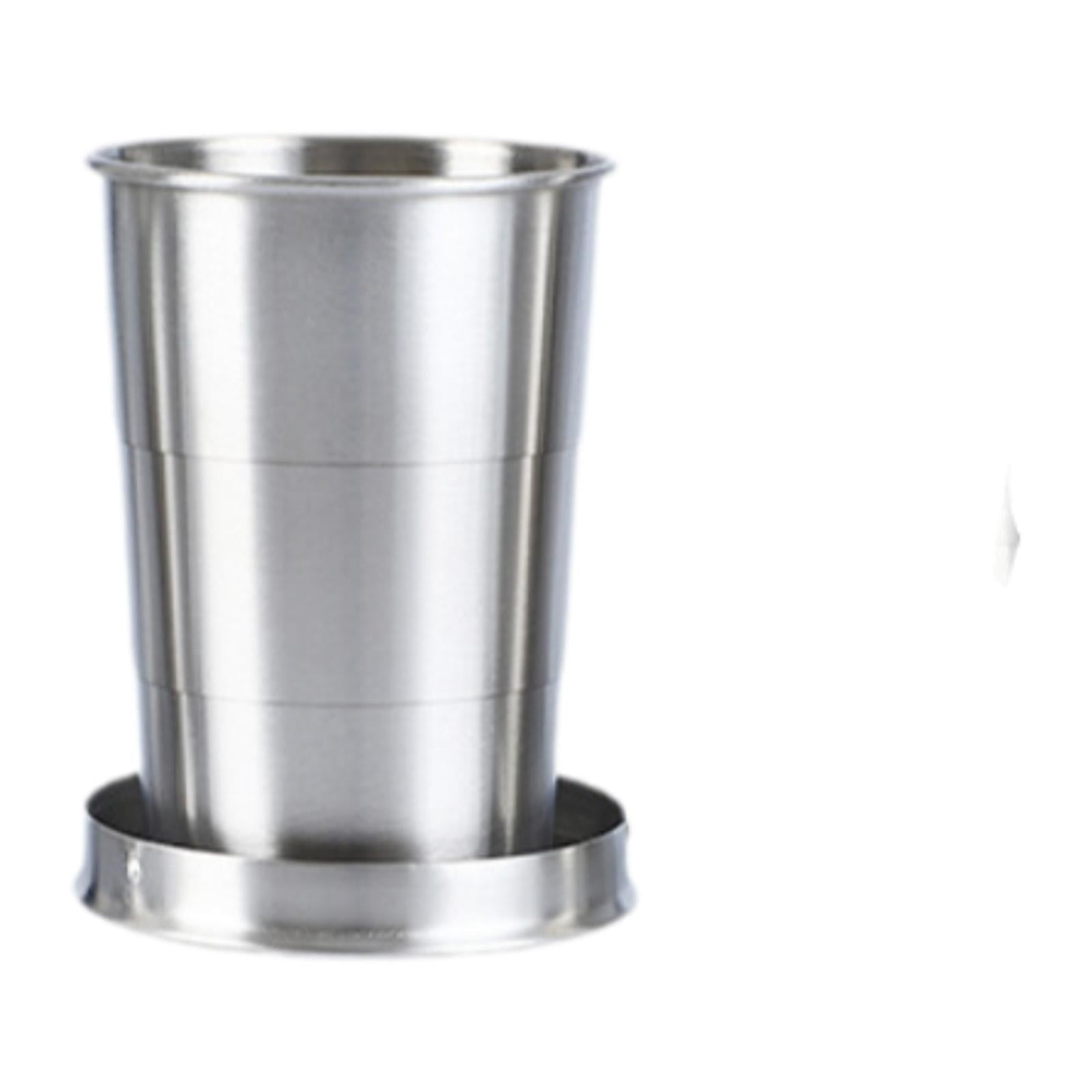 Mornei Folding Cup Jigger with Keychain Retractable Stackable Firm ...