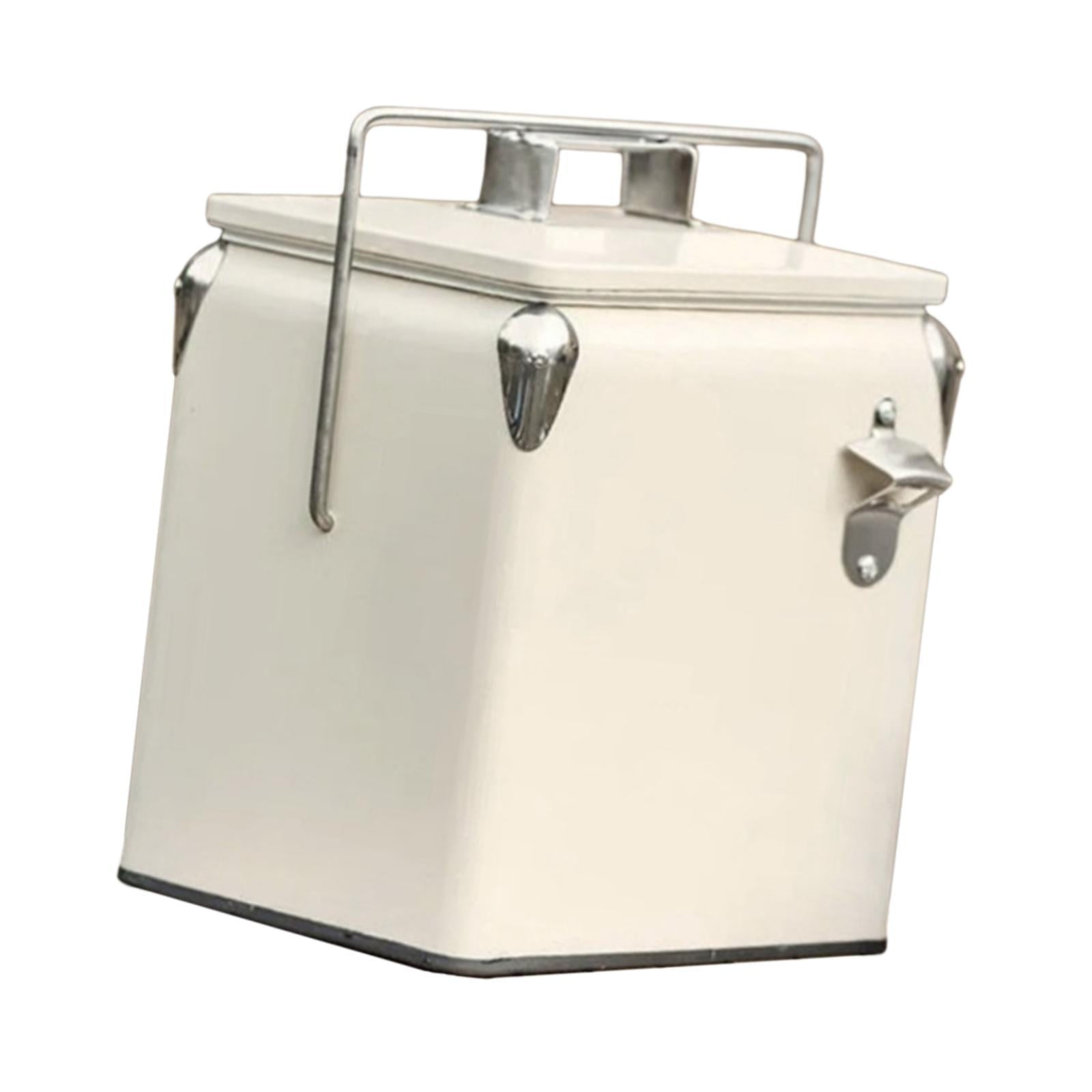 Mornei Ice Chest Ice Box with Handle 13L Vintage Design Ice Bucket ...