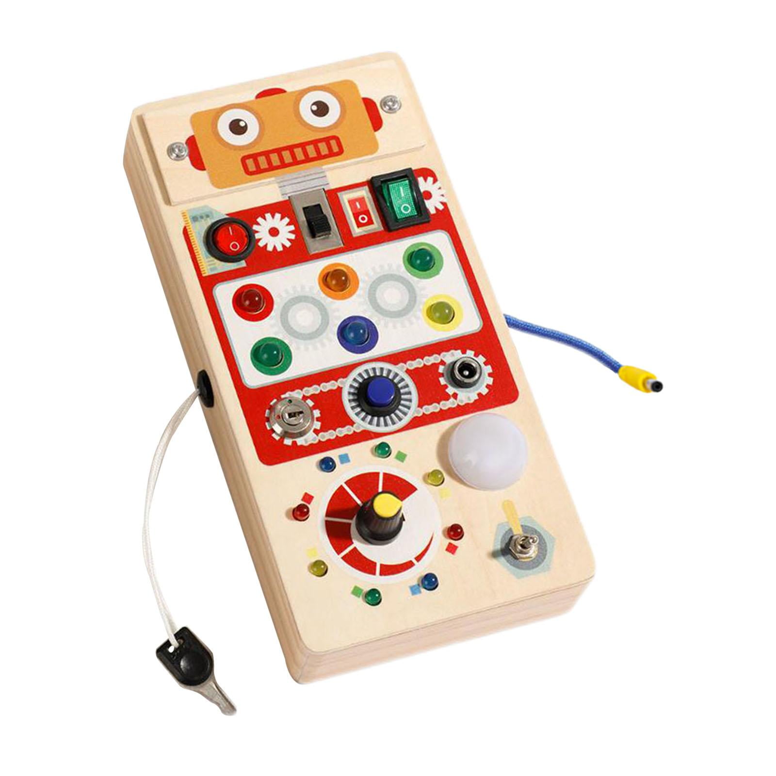 Mornei Interactive Wooden Activity Board for Children From 1 to 4 Years ...