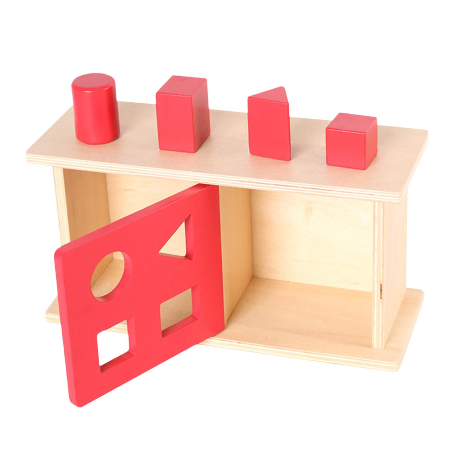 Mornei Montessori Imbucare Box Shape Matching Box Color Learning ...
