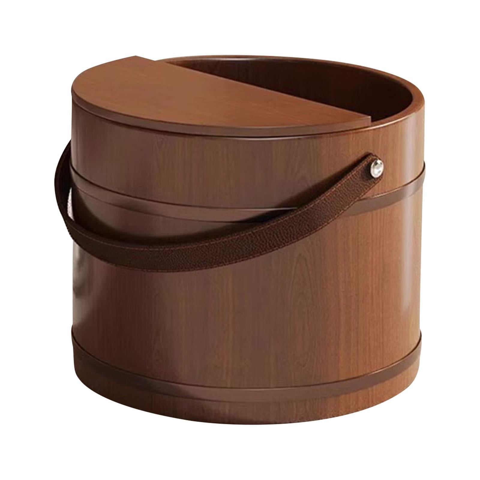 Mornei Wood Foot Bath Camping Bucket Multipurpose SPA Washing Baths ...