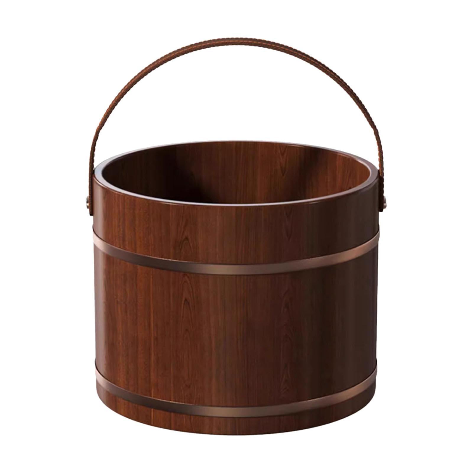 Mornei Wood Foot Bath Camping Bucket Multipurpose SPA Washing Baths ...