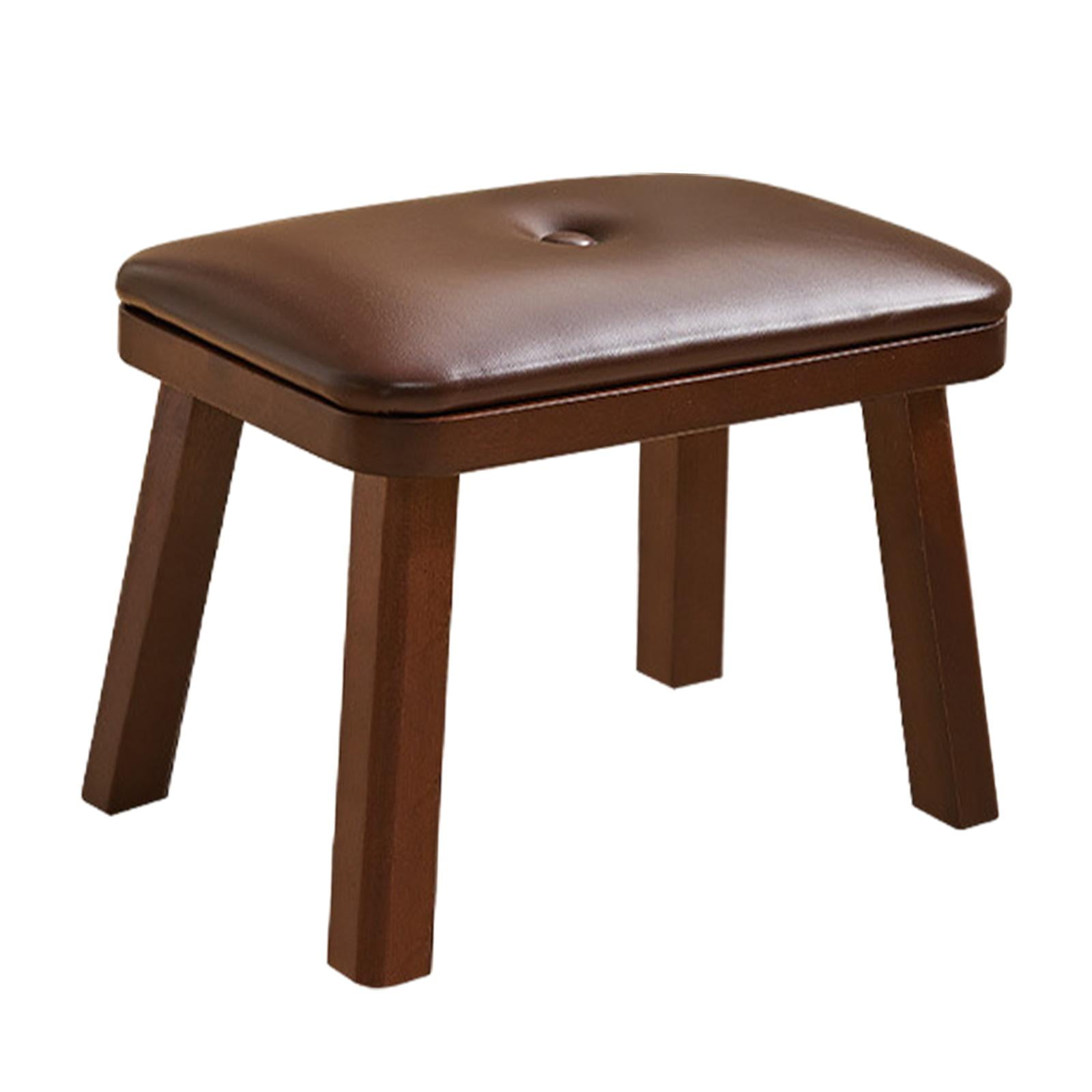 Mornei Wood Foot Rest with Wooden Legs Modern Sofa Footrest Padded ...