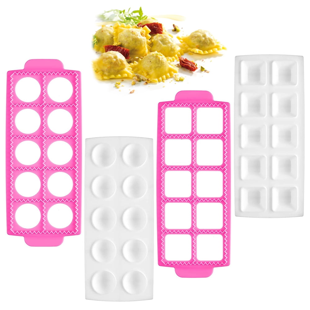 Mornenjo Ravioli Mold 2 Set Ravioli Tray with Press,Large Ravioli ...