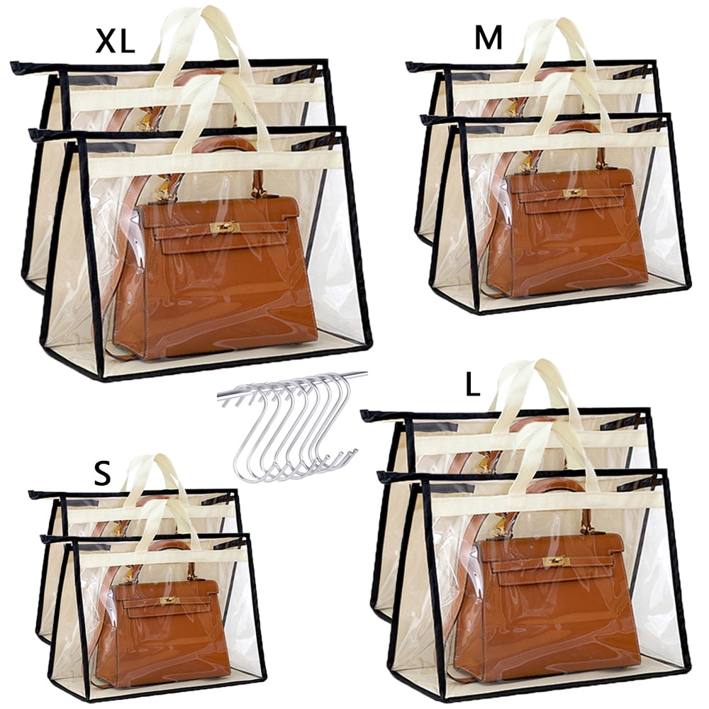 Mornenjoy Dust Cover Bag 8 Pack Storage Bags for Bags Clear Anti Dust ...