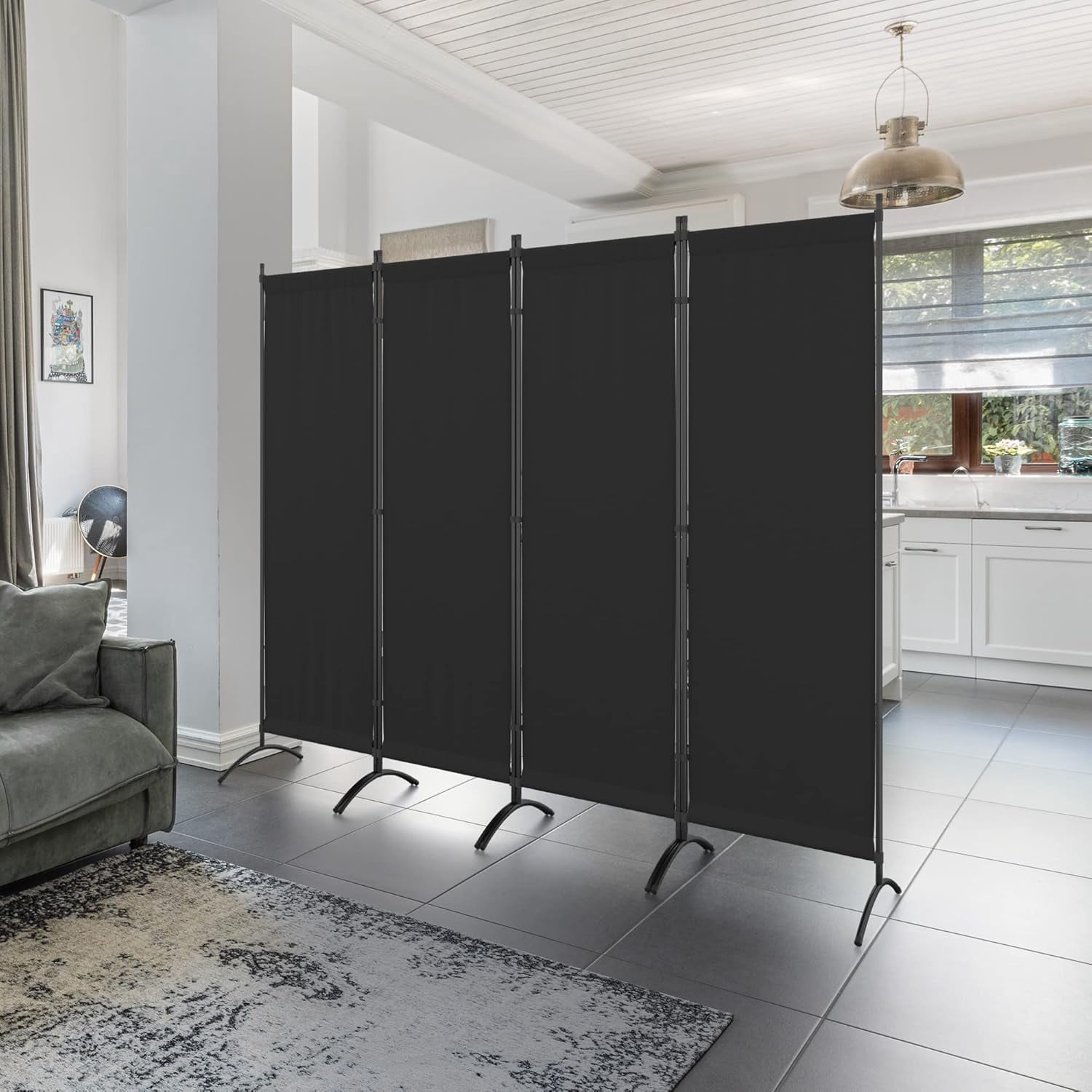 Morngardo 6FT Room Divider Portable, Folding Privacy Screens, 4 Panel ...