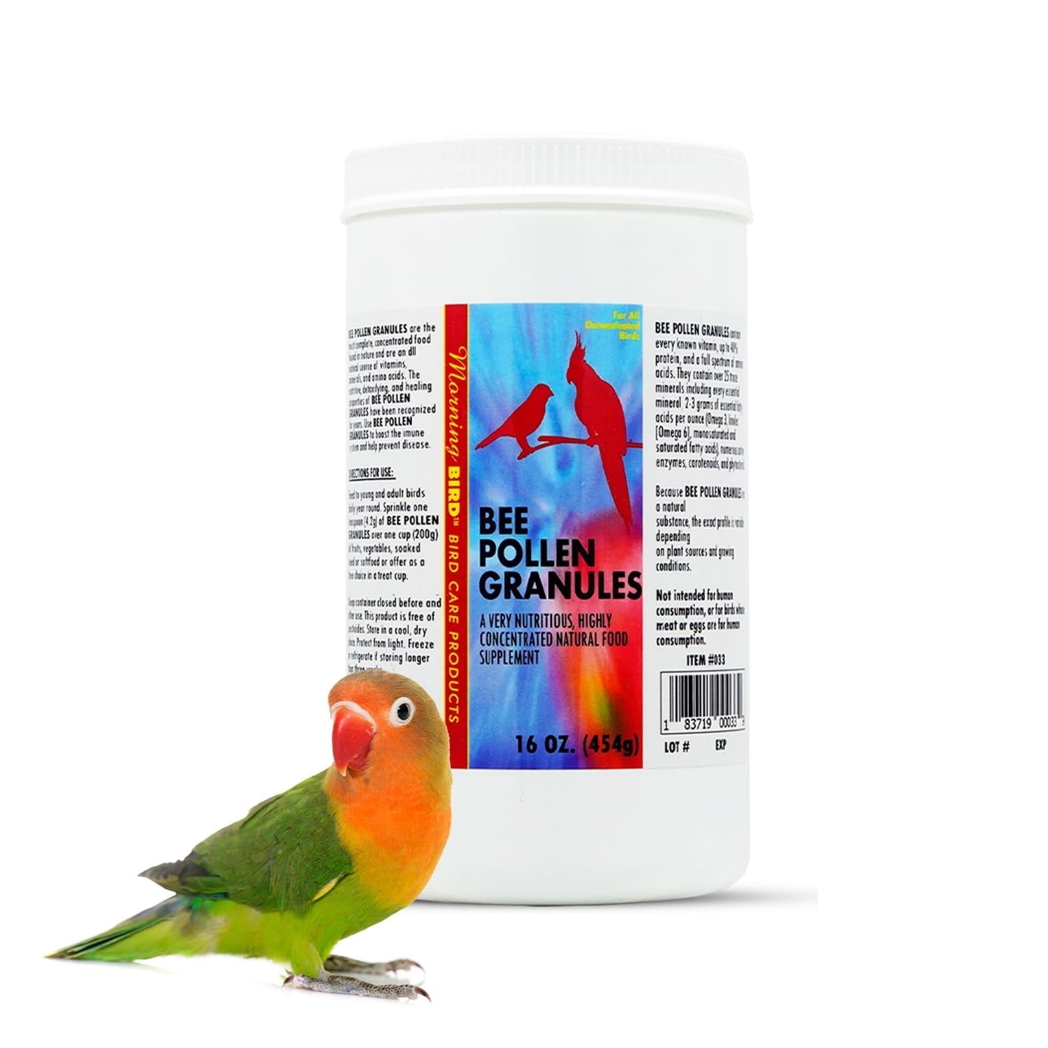 Morning Bird Bee Pollen Granules 16 Oz – Naturally Immune Support ...