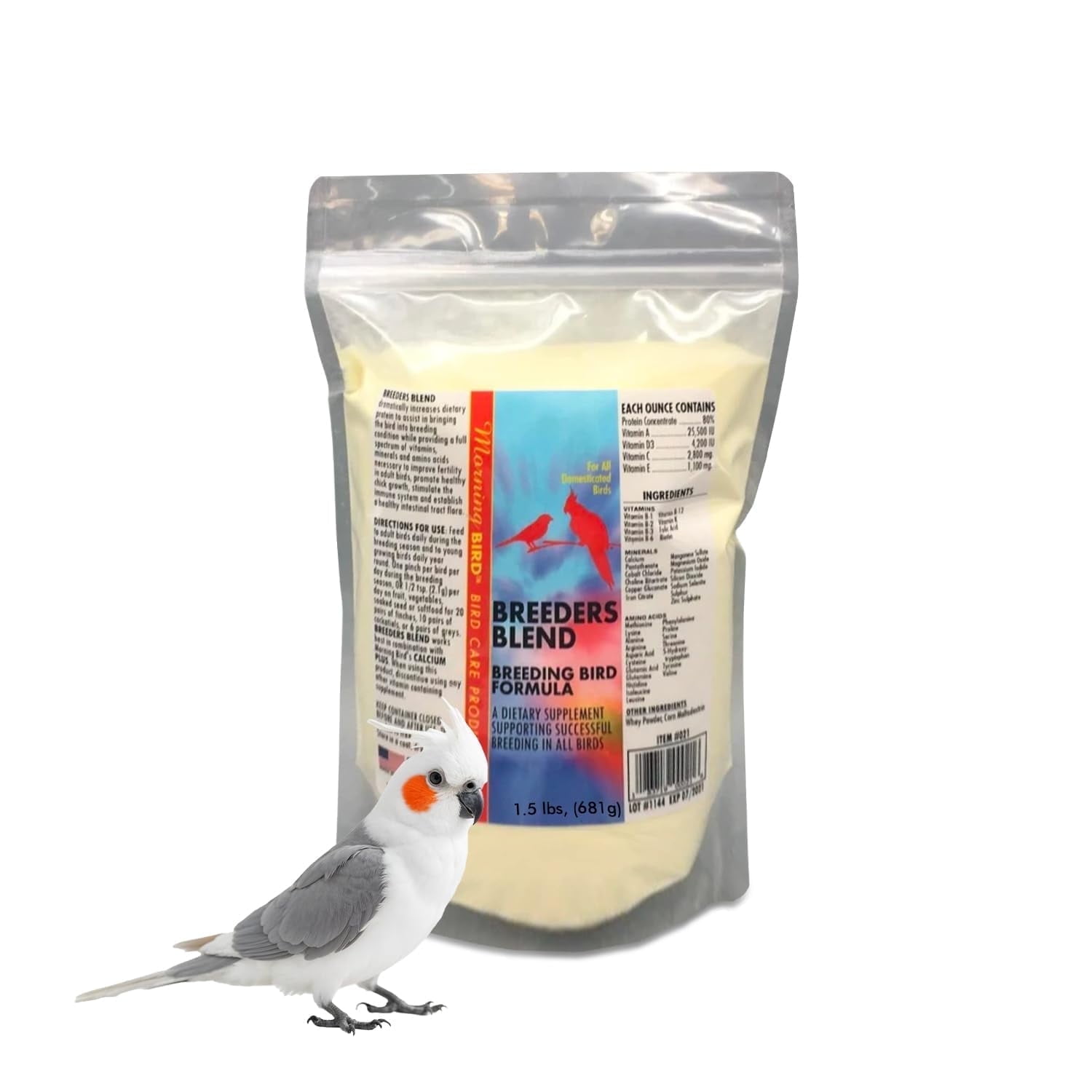 Morning Bird Breeders Blend 24 oz – Protein Supplement for Birds ...