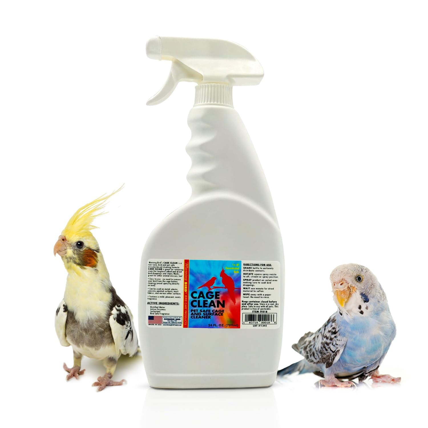Morning Bird Cage Cleaner – Bird Poop Remover & Deodorizer – Odor ...