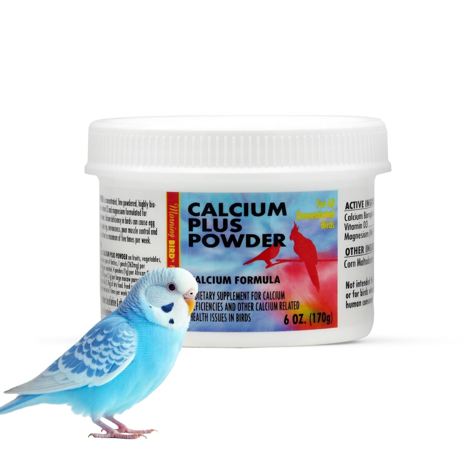 Morning Bird Calcium Plus Powder for Birds 6 oz – Calcium Carbonate ...