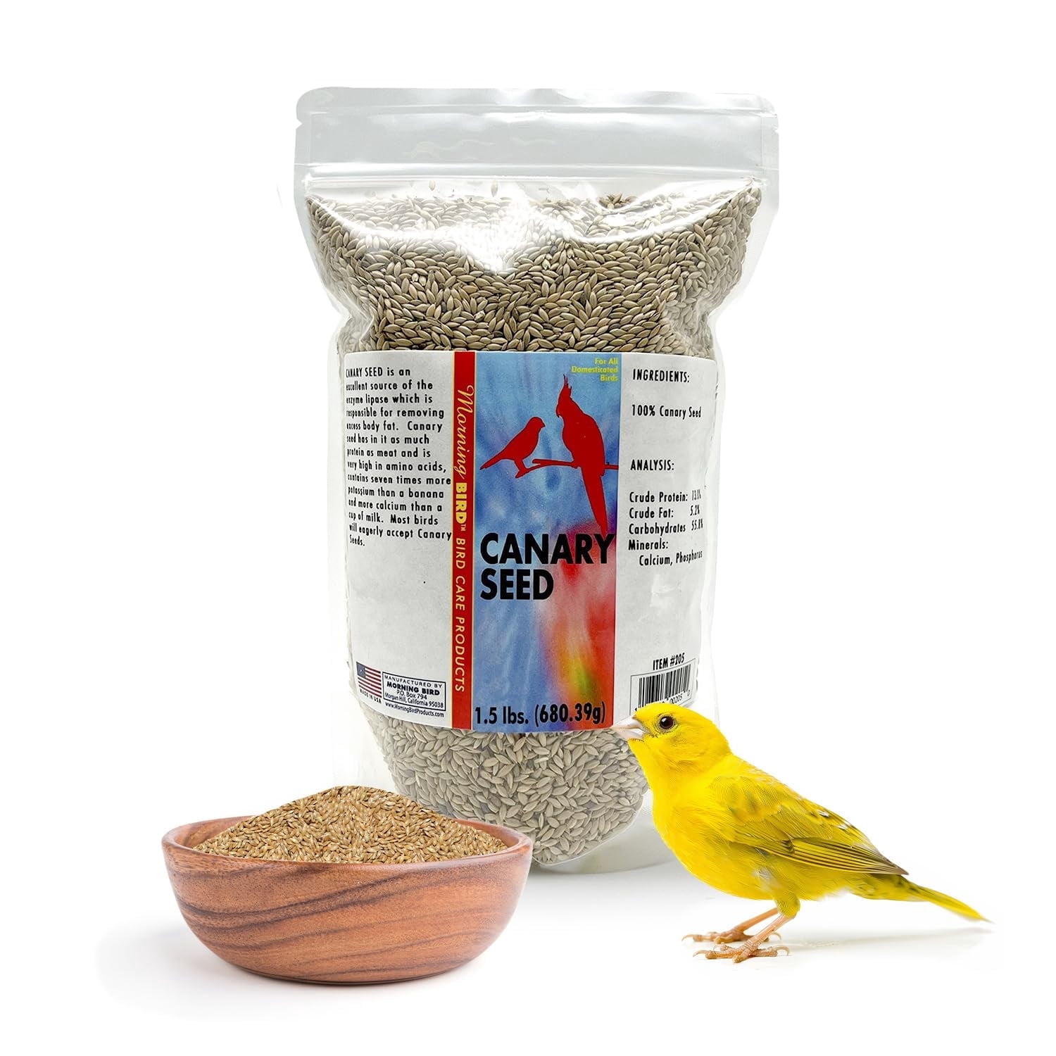 Morning Bird Canary Seed 1.5 lbs – Nutritional Rich in Vitamins and ...