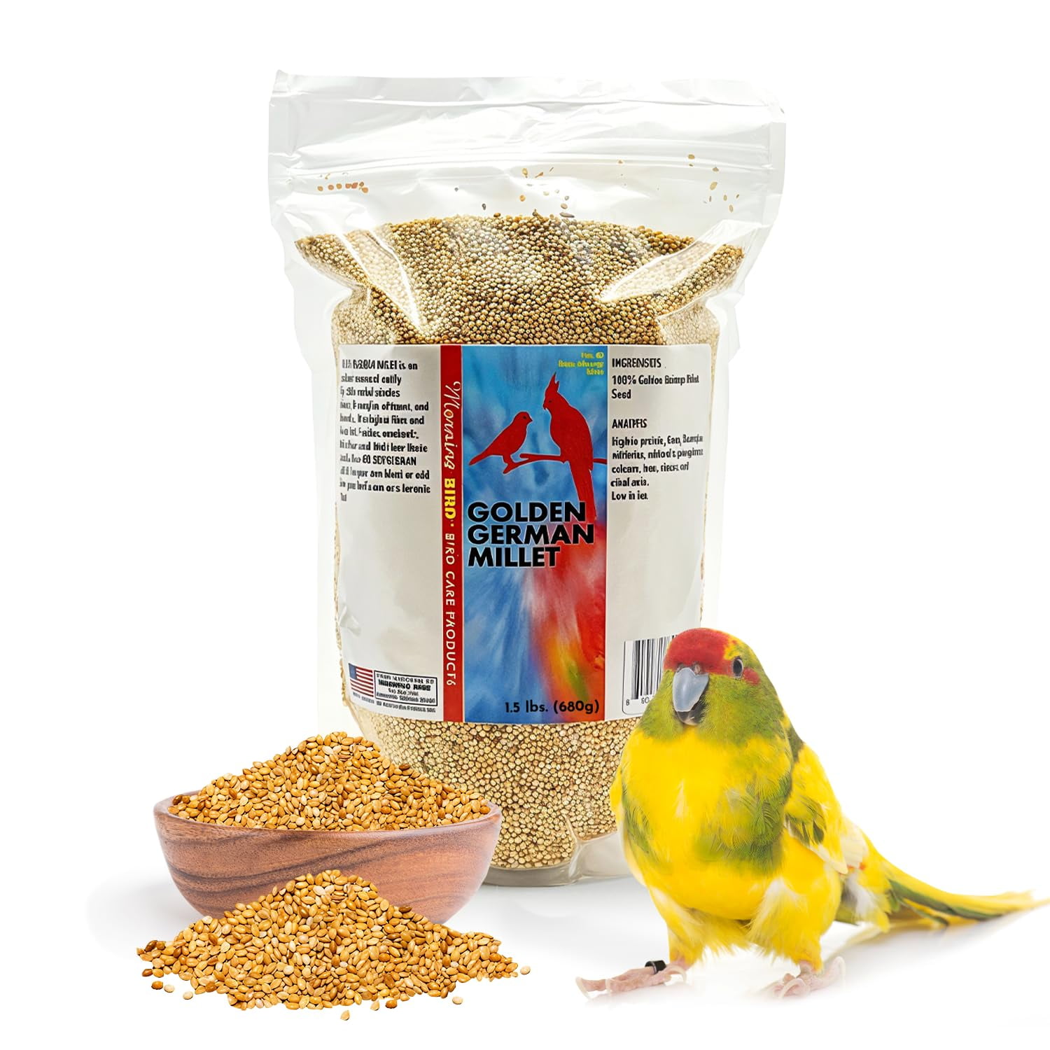 Morning Bird Golden German Millet, Easily Digestible, Rich in ...
