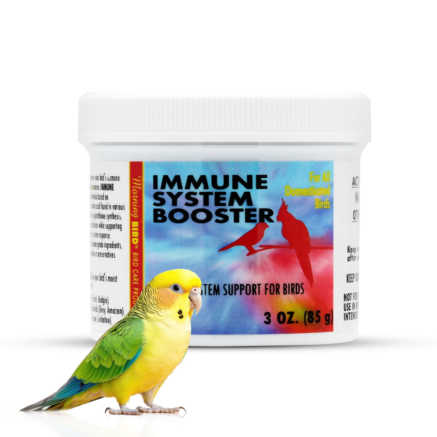 Morning Bird Immune System Booster 3 Oz - Energy Supplement for Birds ...