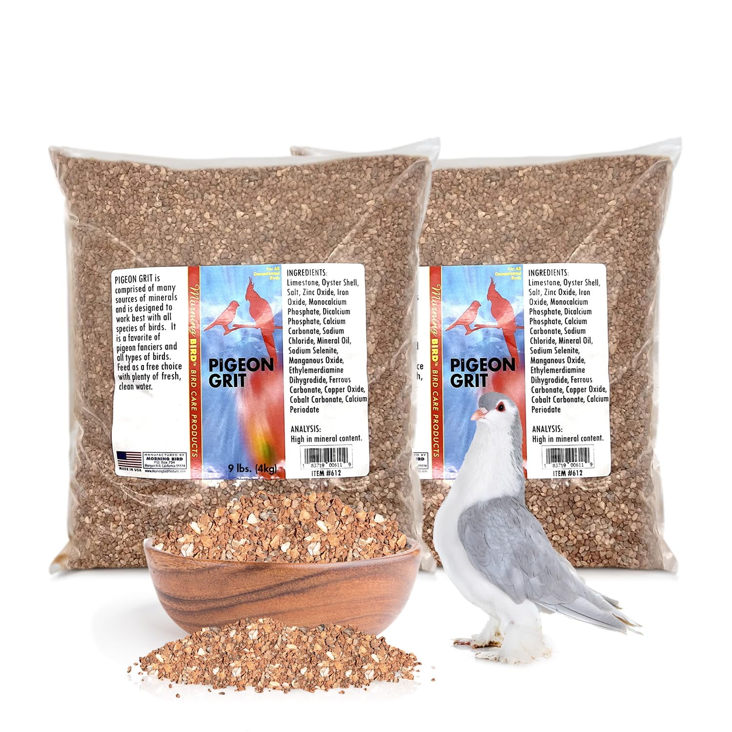 Morning Bird Pigeon Grit - Healthy & Nutritious Bird Food to Supports ...