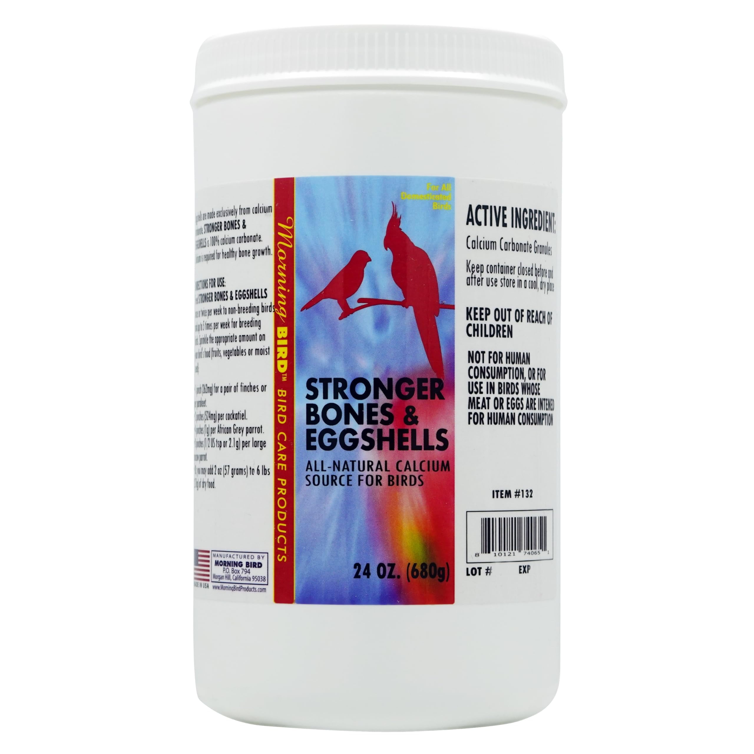 Morning Bird Stronger Bones & Eggshells, Calcium Carbonate for Breeding ...