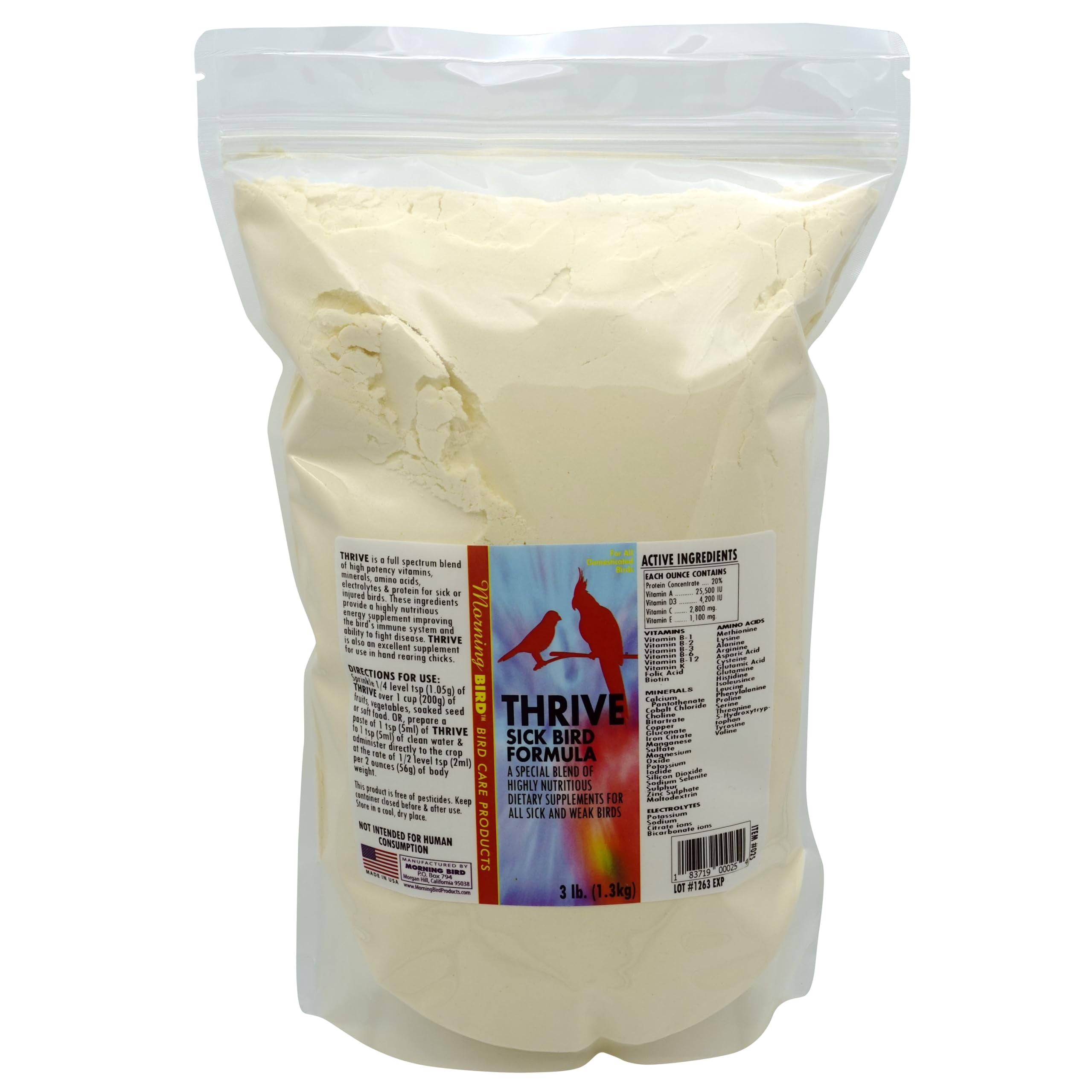 Morning Bird Thrive, Nutritious Energy Supplement with Minerals ...