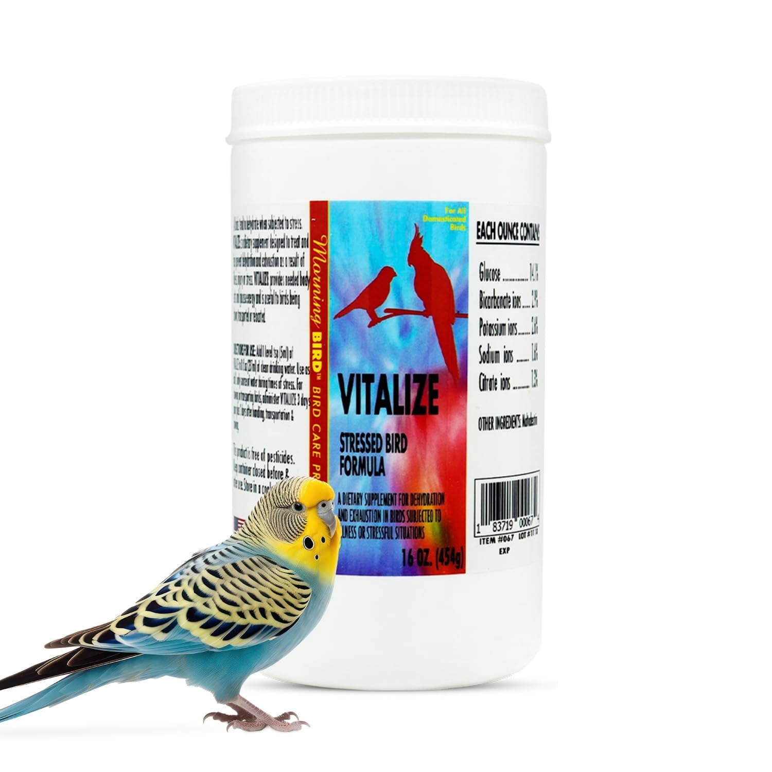 Morning Bird Vitalize for Birds 1 6Oz – Stress Relief & Dehydration ...