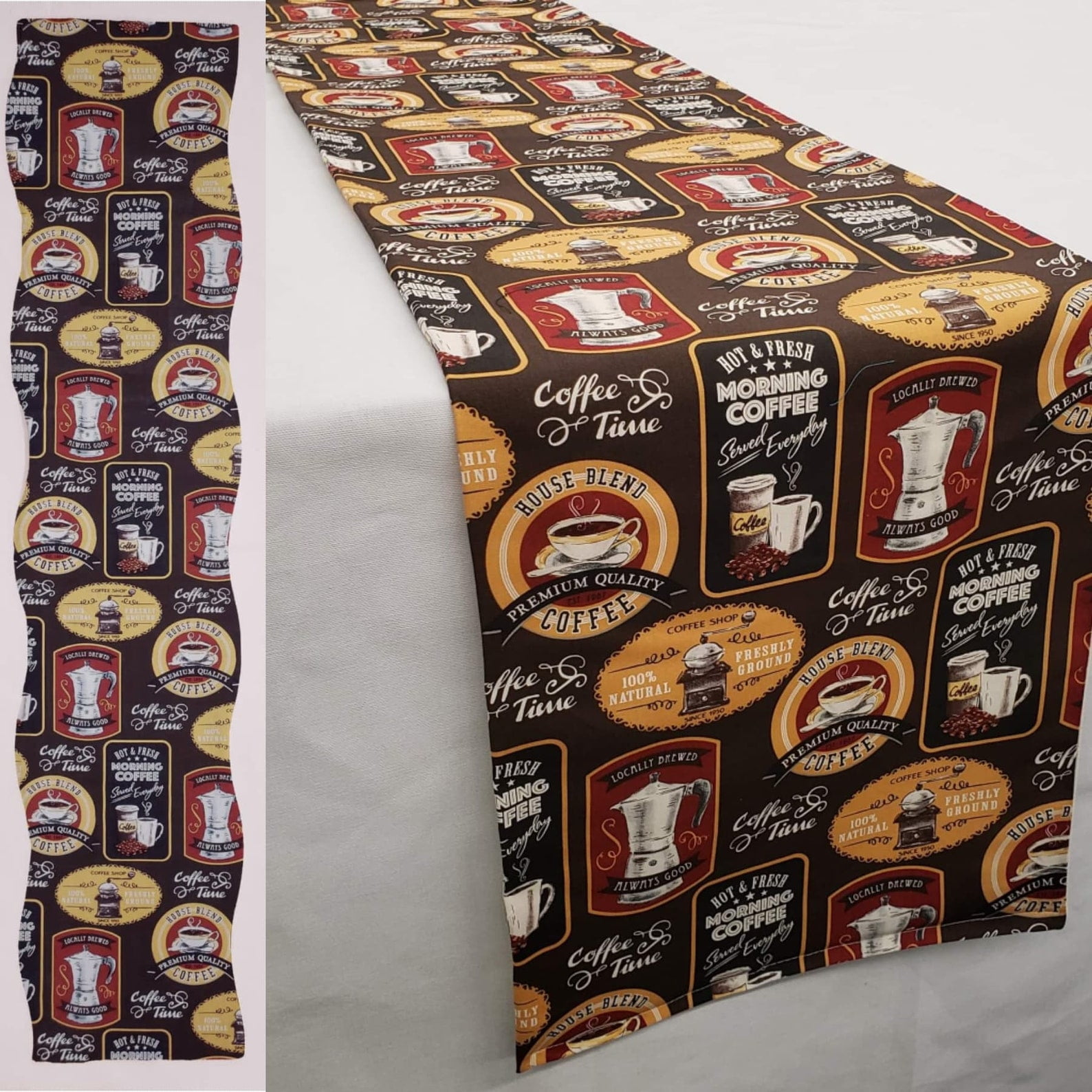 Morning Coffee Table Runner by Penny's Needful Things (4 Feet Long ...