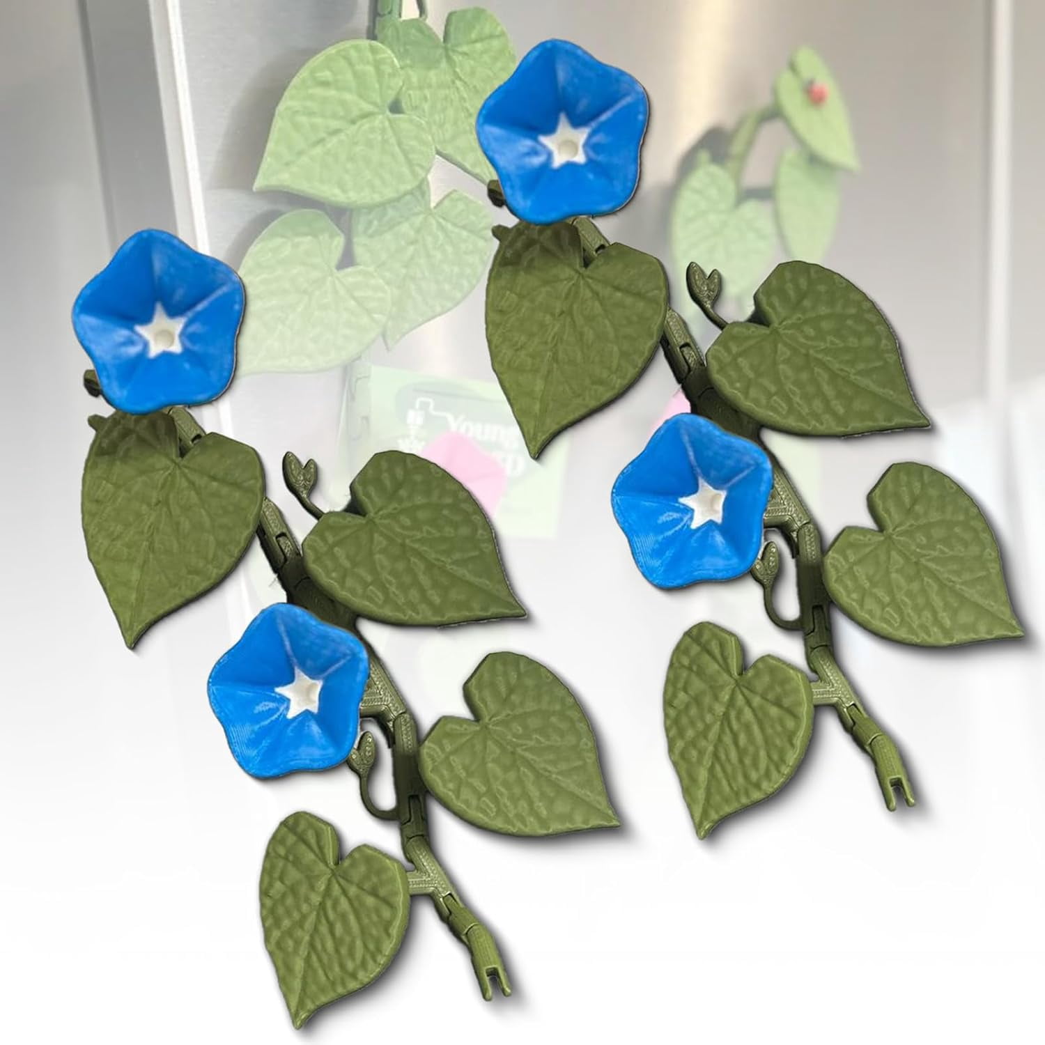 Morning Glory Climbing Ivy Fridge Magnets Vine, Ivy Fridge Magnet, 3D ...